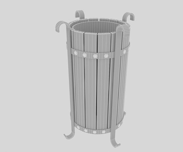 ArtStation - trash can 02 3D model | Game Assets
