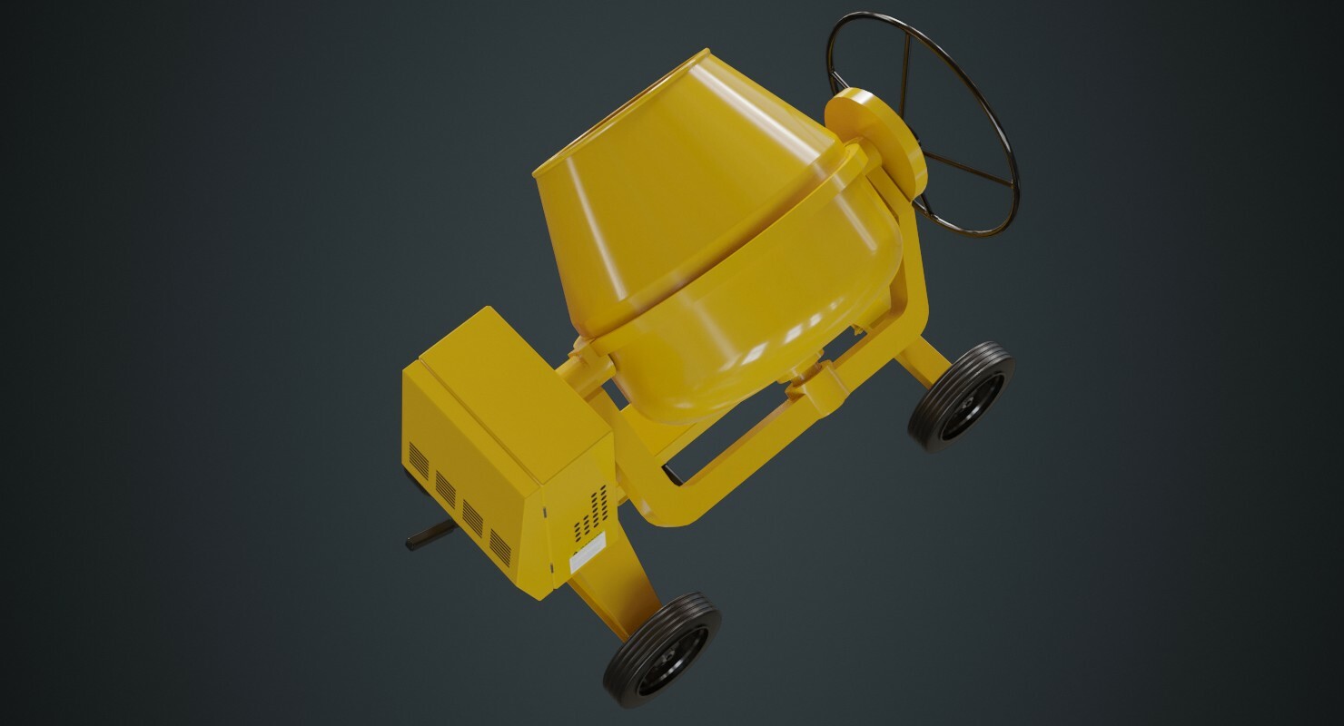 ArtStation - Concrete Mixer 1A | Game Assets