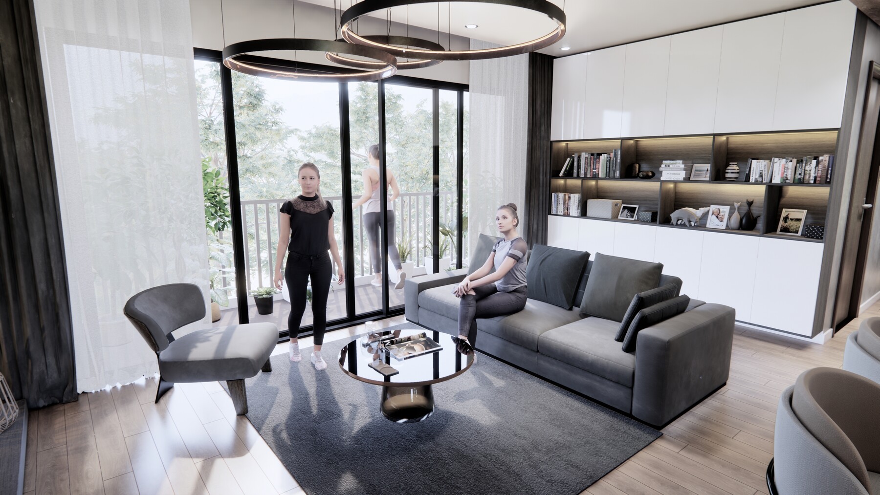 ArtStation - Small Livingroom with kitchen Use Enscape 3.0 | Resources