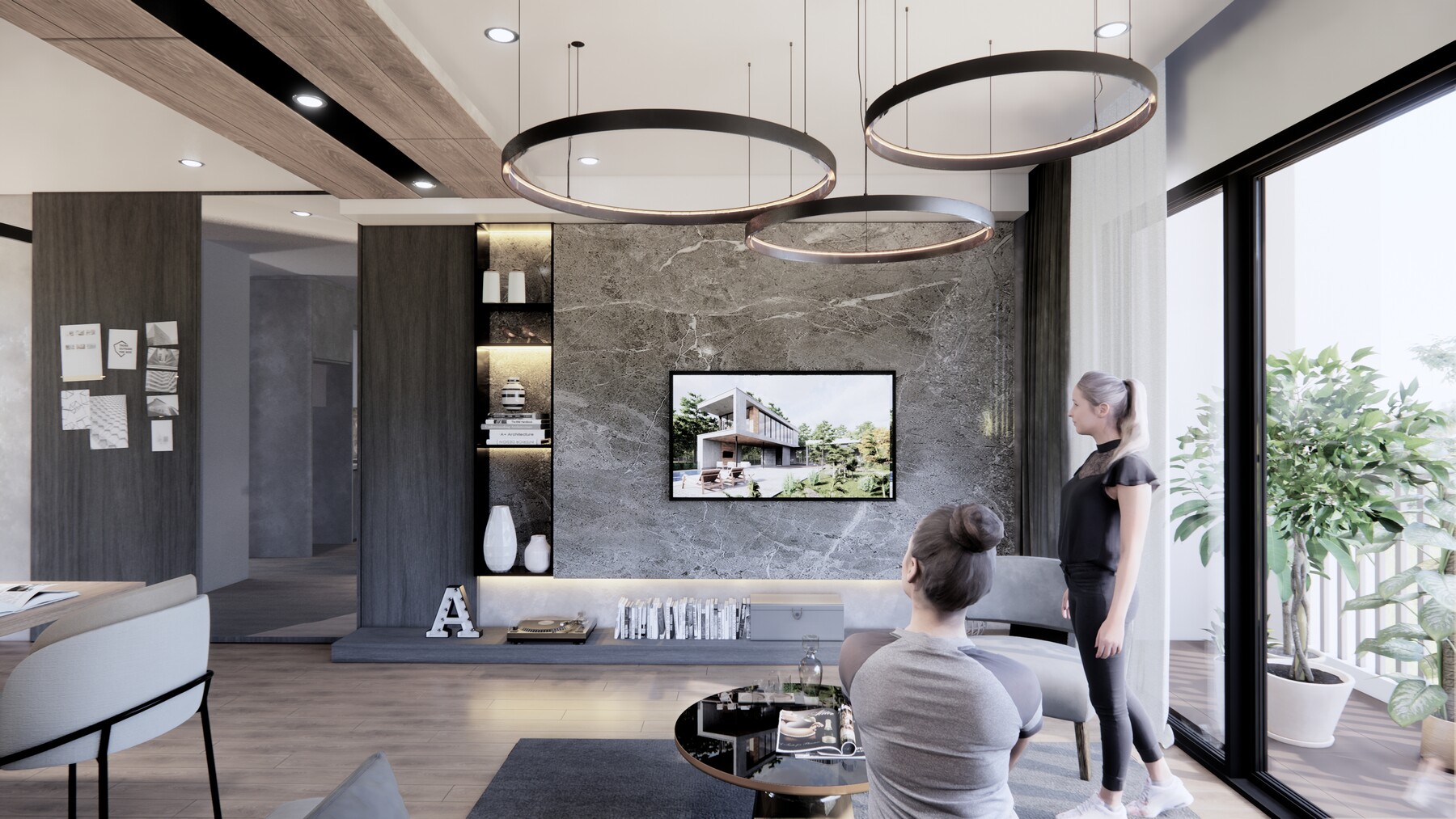 ArtStation - Small Livingroom with kitchen Use Enscape 3.0 | Resources