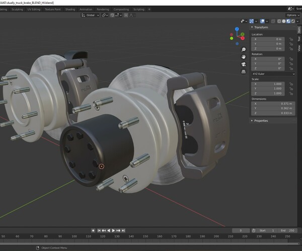 ArtStation - DUALLY TRUCK BRAKE | Game Assets