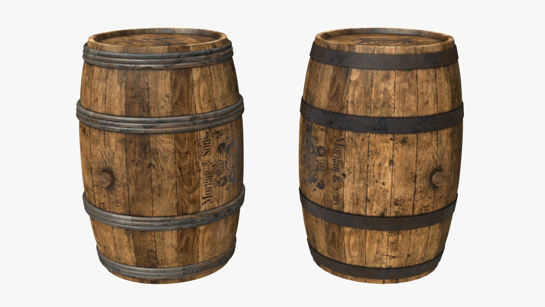 ArtStation - Wooden Barrels Assets 3 | Game Assets