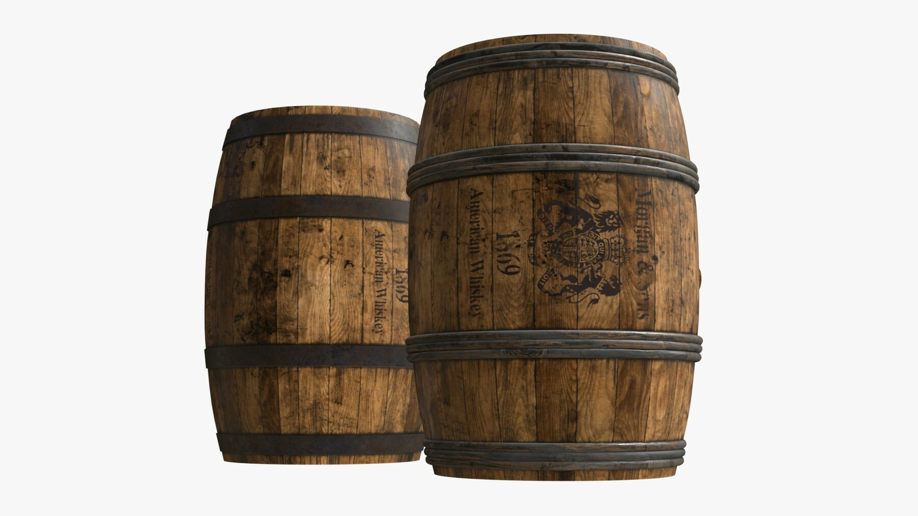 ArtStation - Wooden Barrels Assets 3 | Game Assets