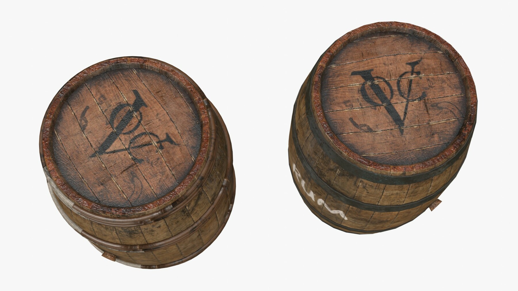 ArtStation - Wooden Barrels Assets 5 | Game Assets