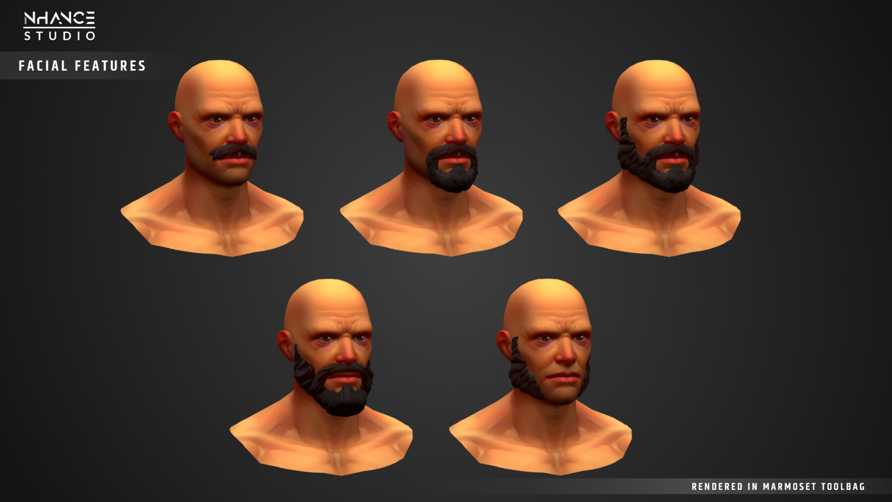 ArtStation - Modular Fantasy Stylized Human Male | Game Assets