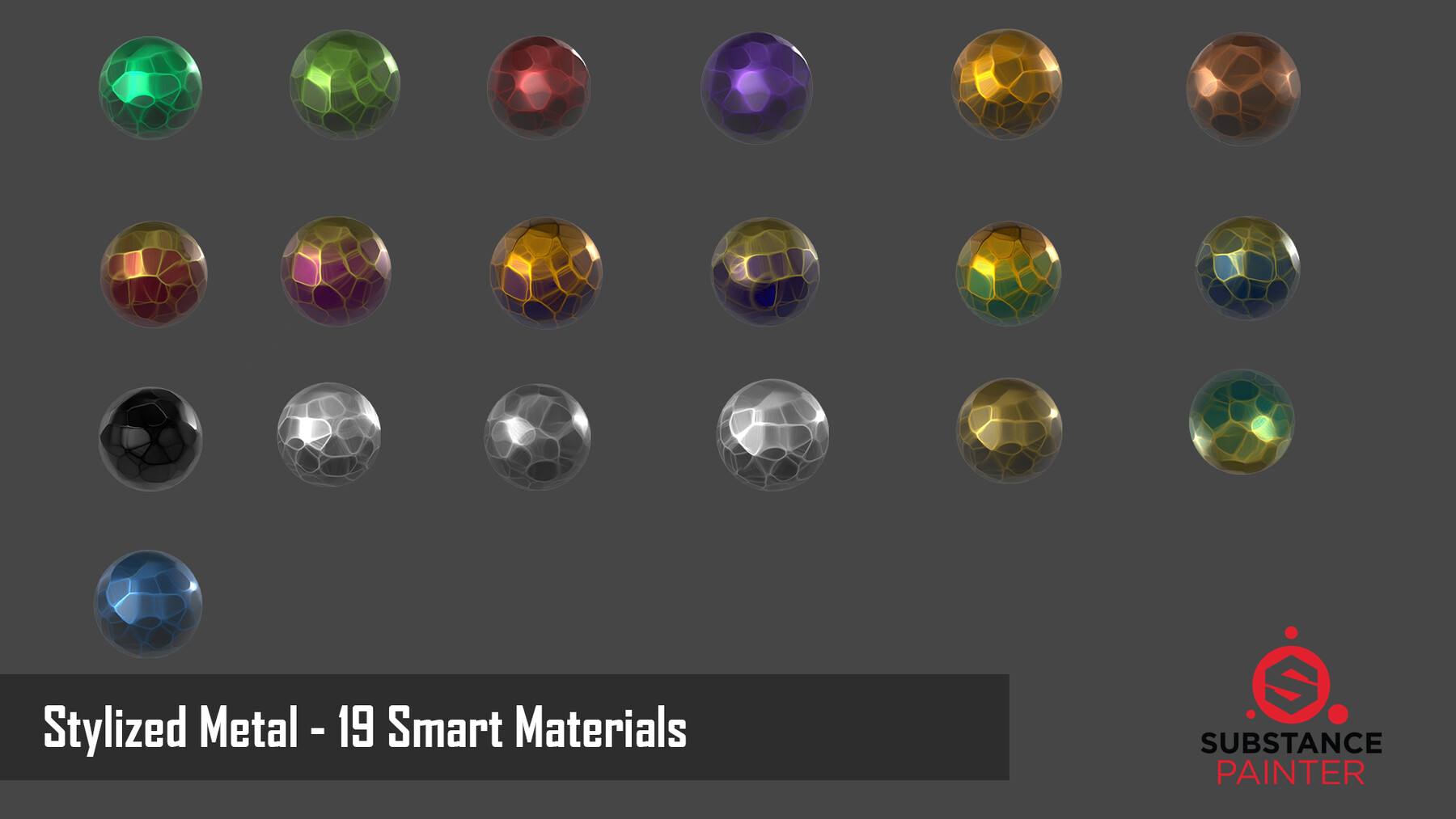 ArtStation - Stylized Metal - 19 Smart Materials | Resources