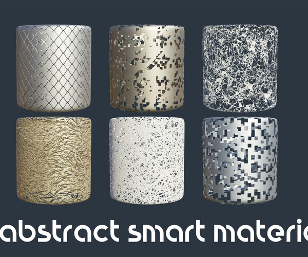 ArtStation - Abstract Smart Materials Collection Vol.1 | 15 Smart ...