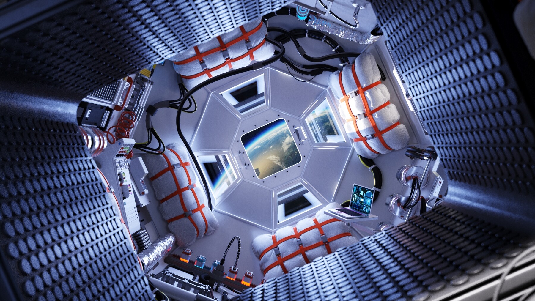 ArtStation - Space shuttle interior 3d model | Resources