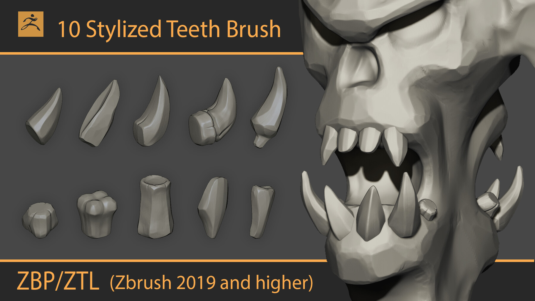 Fred Taylor - Stylized teeth for Zbrush