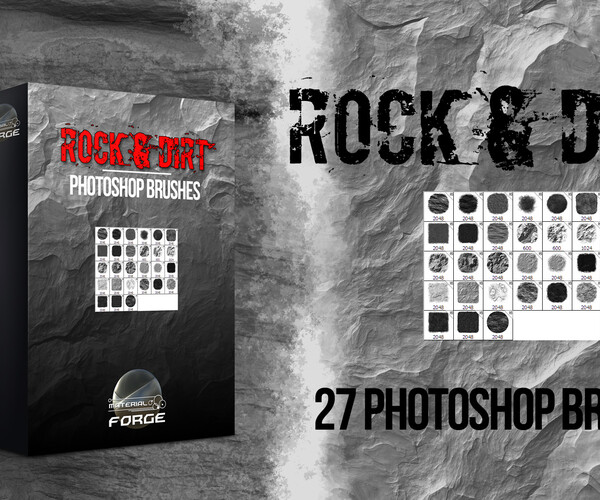 ArtStation - Rock & Dirt Photoshop Brushes | Brushes
