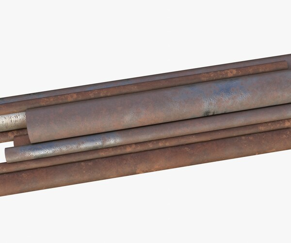 ArtStation - Steel Rusted Pipes | Game Assets