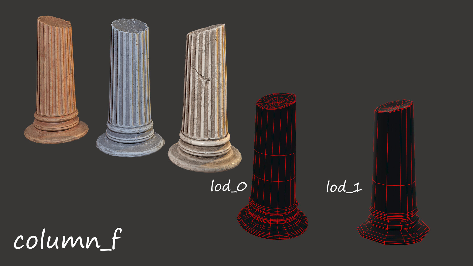 ArtStation - column & arch | Game Assets