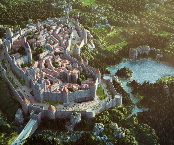 ArtStation - Medieval City Generator - Substance Designer | Game Assets