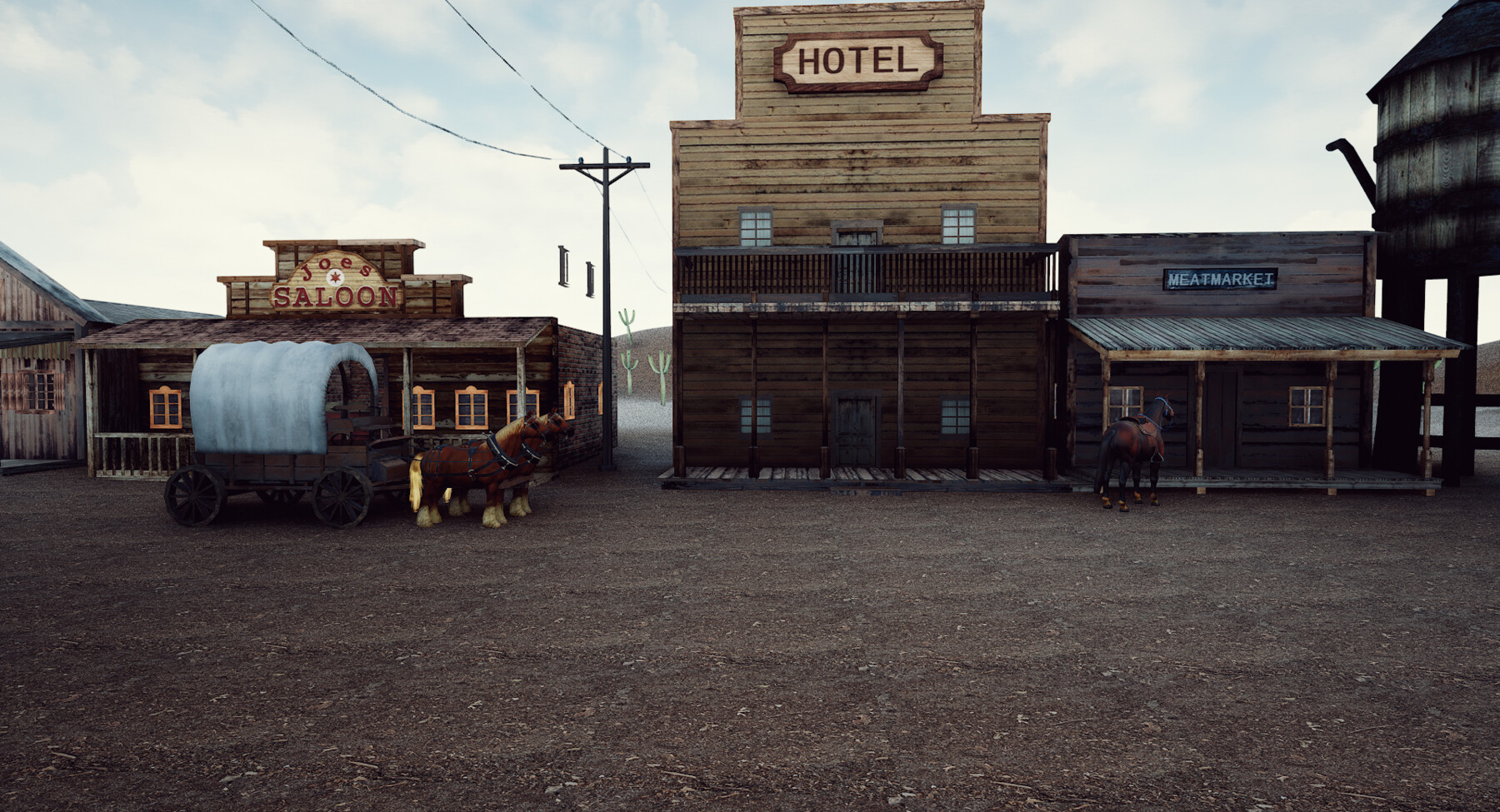 ArtStation - Western Town | Game Assets