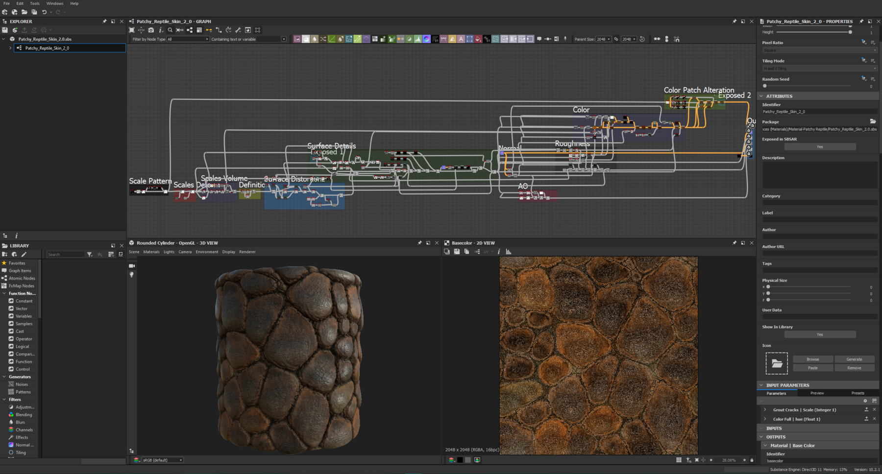 ArtStation - Patchy Reptile Skin 2.0 | Game Assets