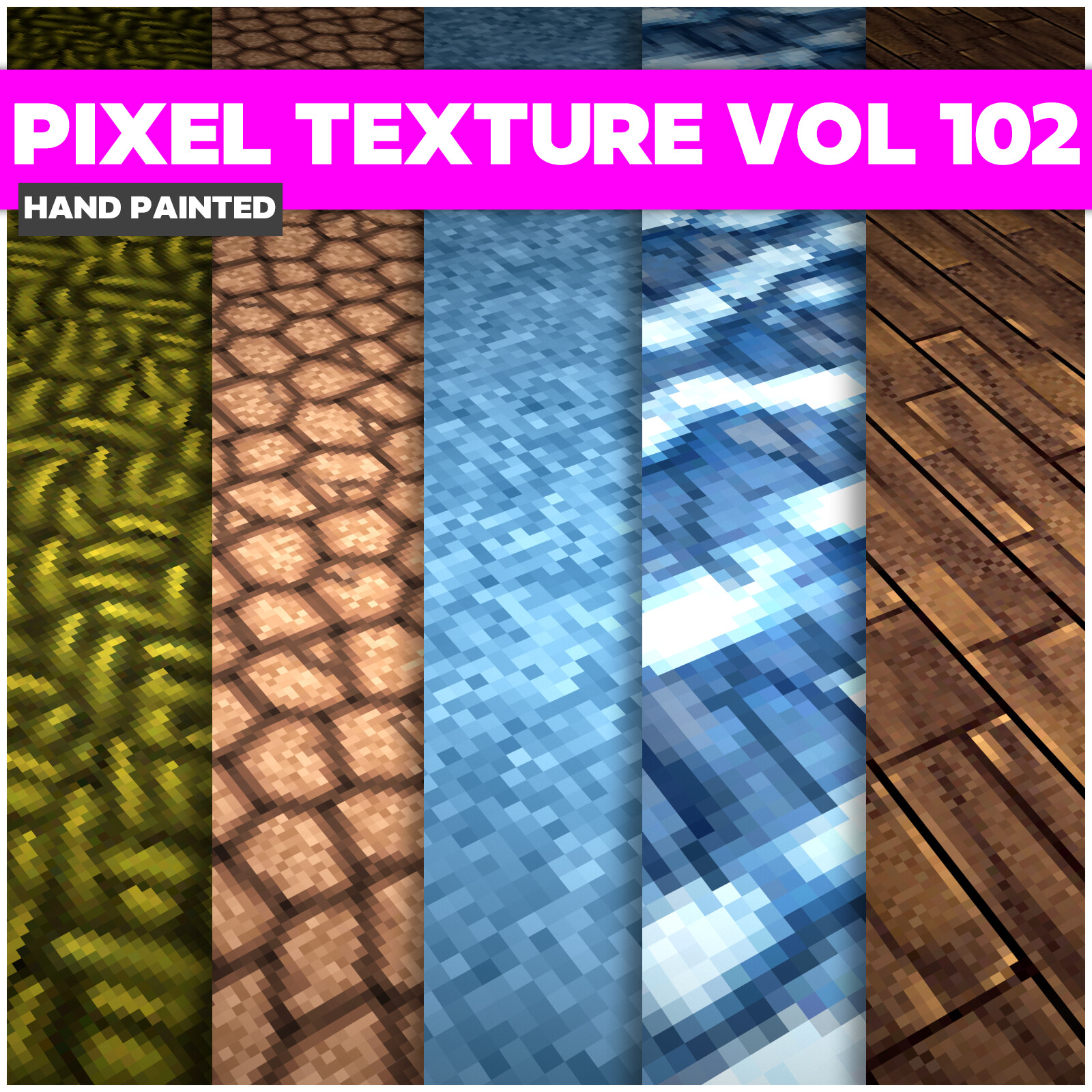 ArtStation - Pixel Vol.102 - PBR Textures | Game Assets
