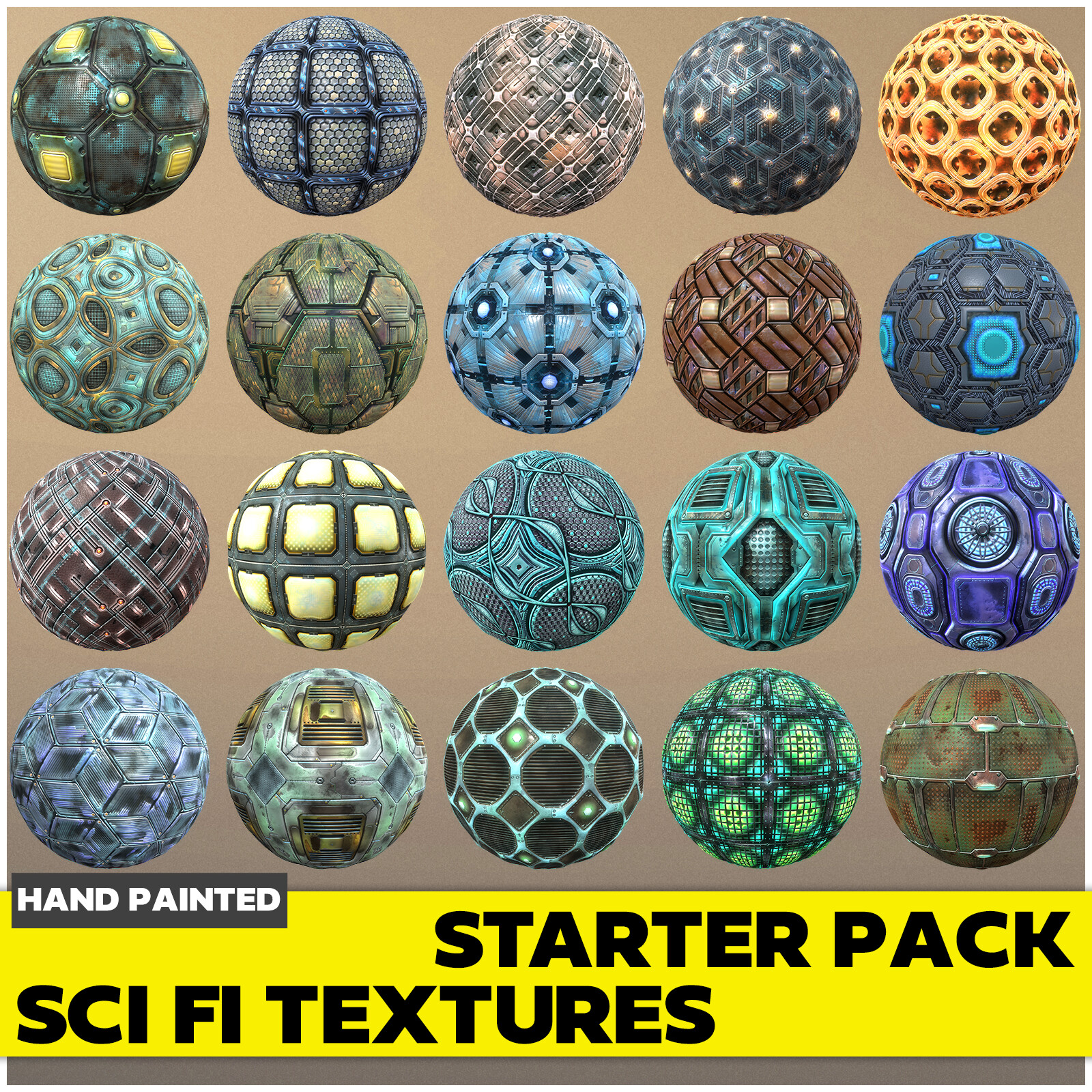 ArtStation - Sci-fi Textures Starter Kit Texture | Game Assets