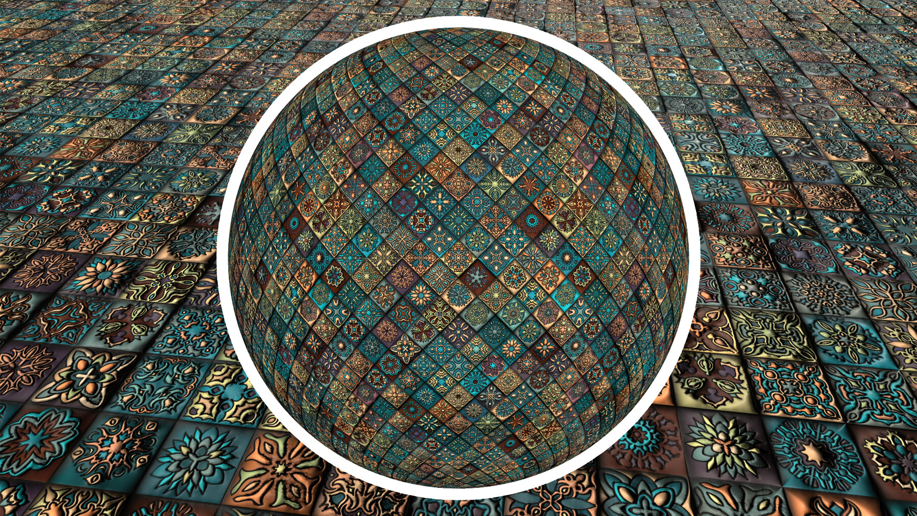 ArtStation - Colorful Tile Material Design / Substance Painter | Resources