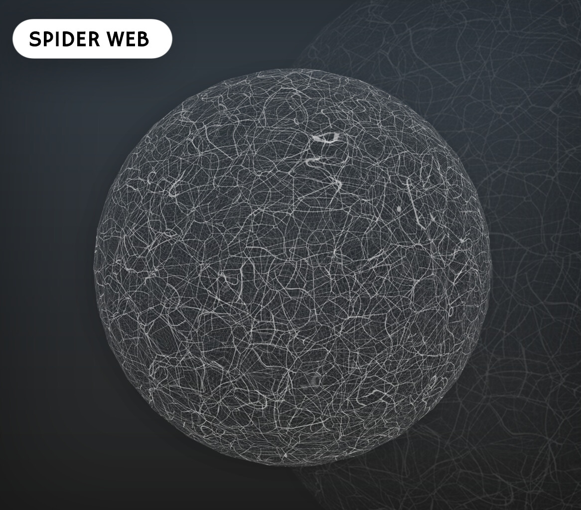 ArtStation - Spider Web_Procedural | Resources