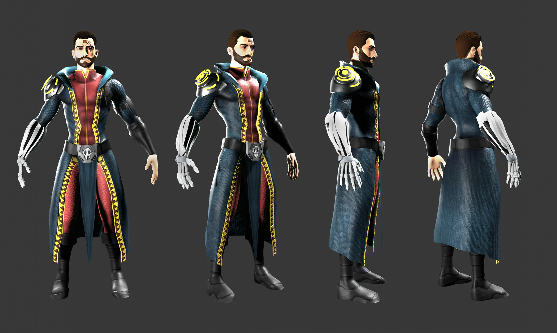 ArtStation - Wizard Male Character - Game-ready | Game Assets