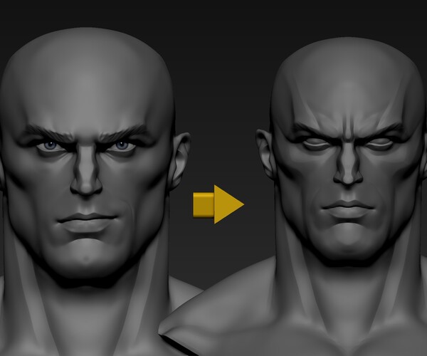 ArtStation - Comic Male Basemesh Head | Resources