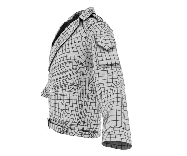 ArtStation - Low poly Male Leather Jacket | Game Assets