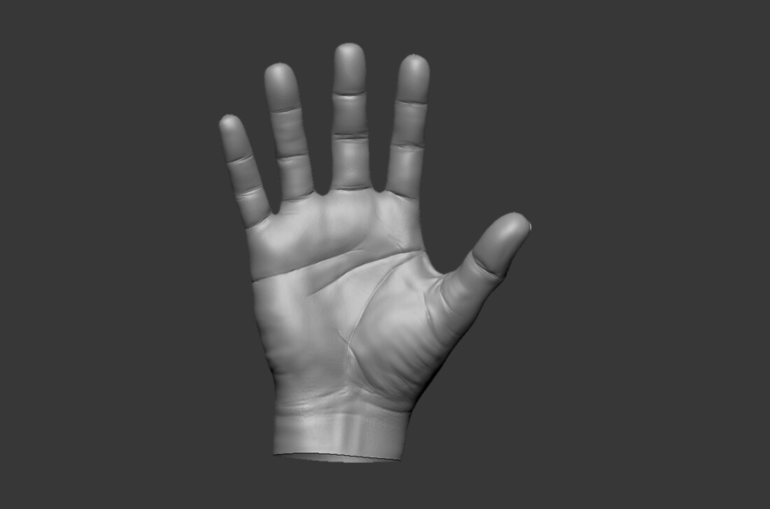 ArtStation - Male Hand 3D model | Game Assets