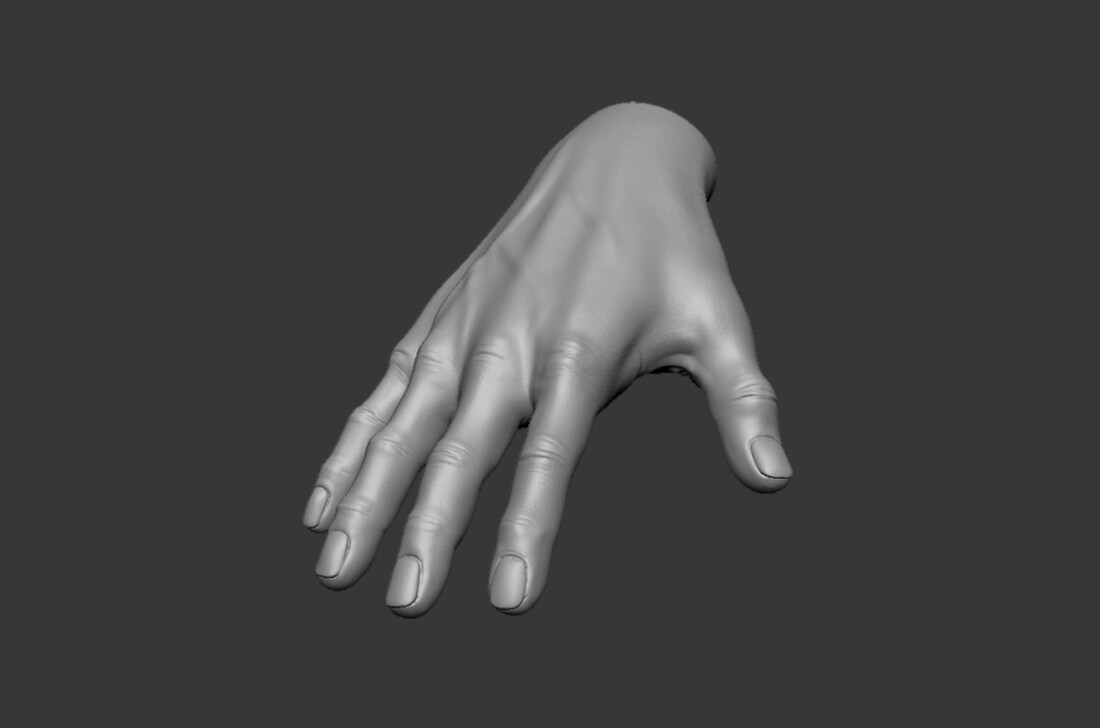 ArtStation - Male Hand 3D model | Game Assets