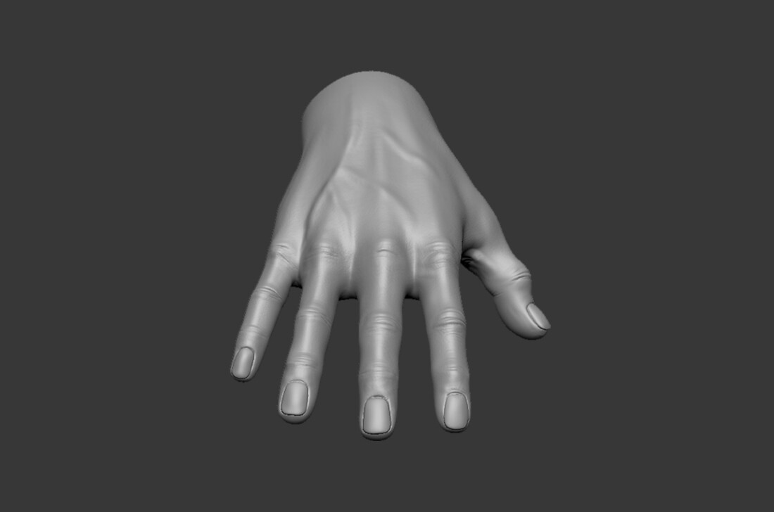ArtStation - Male Hand 3D model | Game Assets
