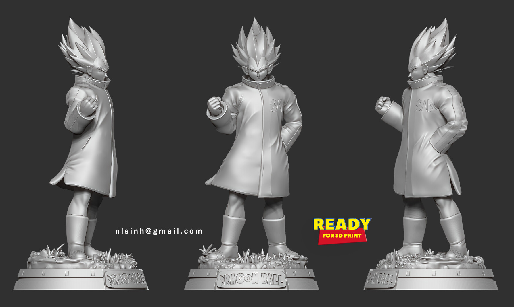 ArtStation - Vegeta In A Green Coat | Resources