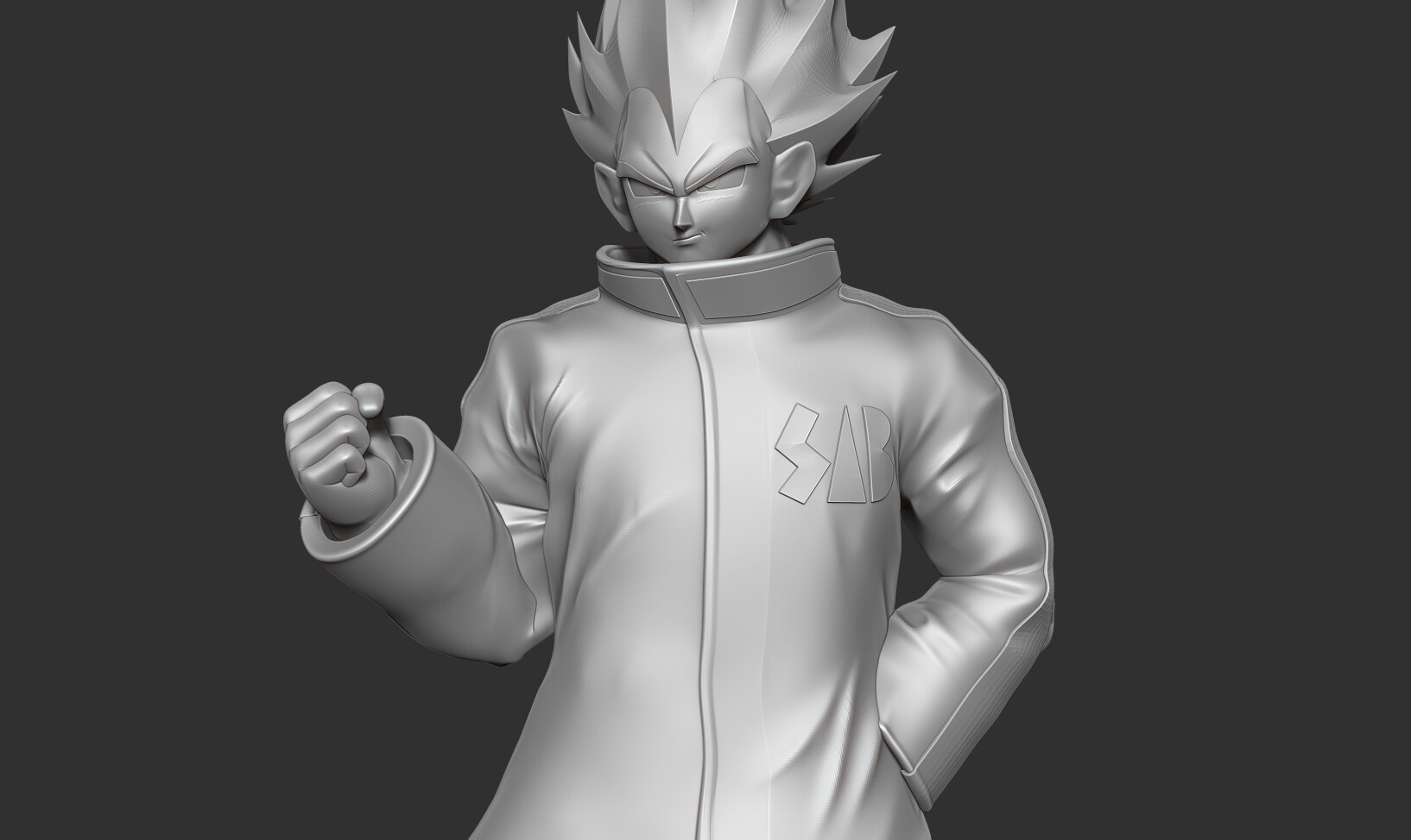 ArtStation - Vegeta In A Green Coat | Resources