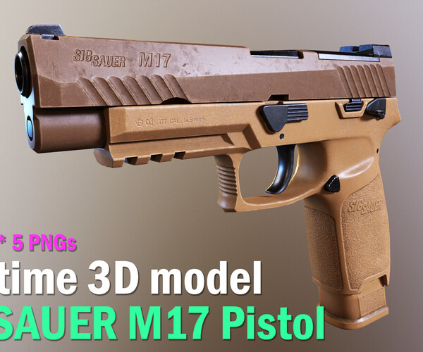 ArtStation - SIG SAUER M17 Pistol - REALTIME | Game Assets