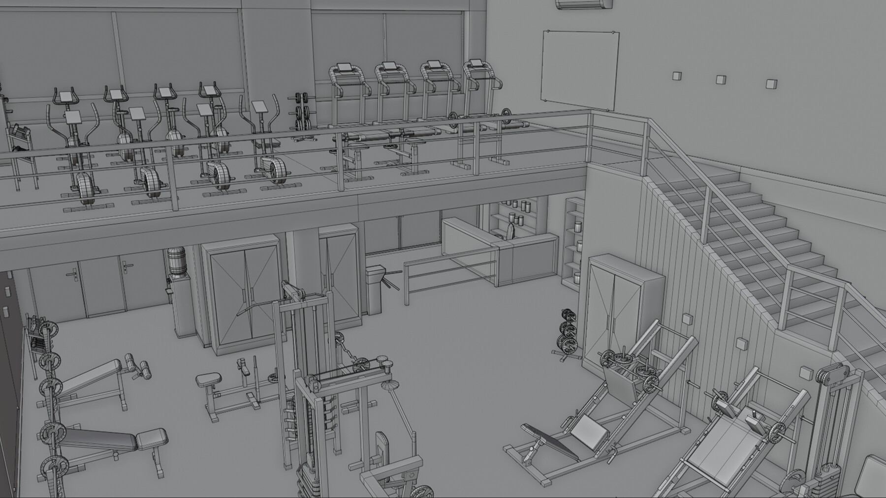 ArtStation - Gym | Game Assets