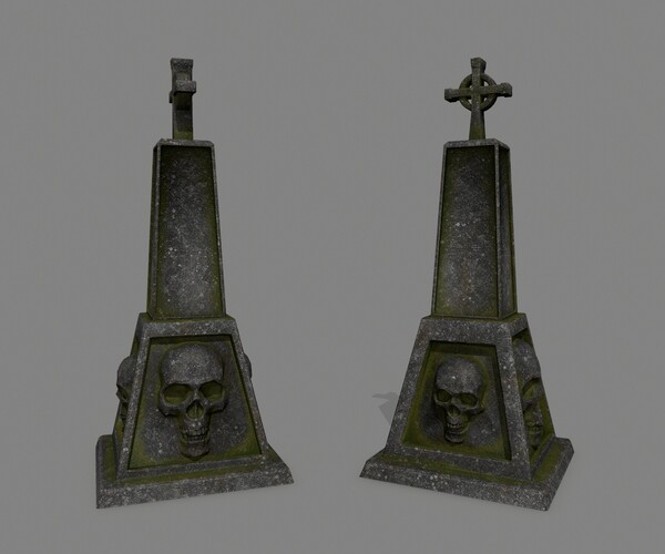 ArtStation - tomb stone set | Game Assets