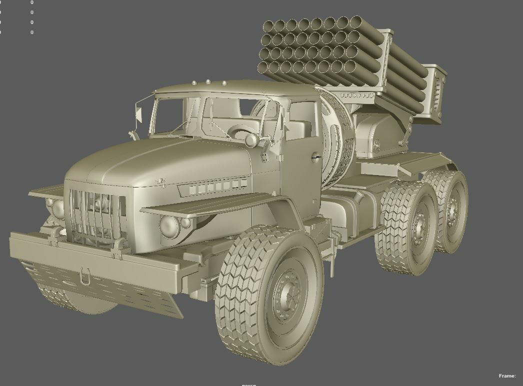 ArtStation - BM-21 Grad 3D model | Game Assets