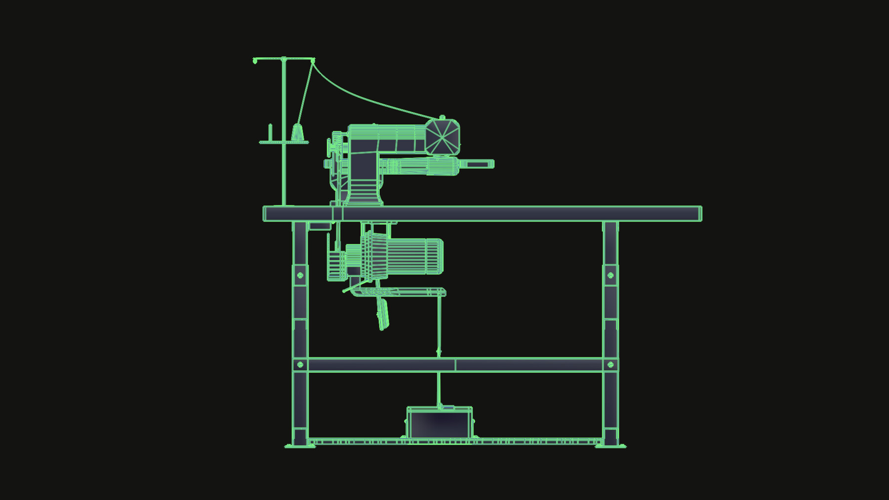 ArtStation - Tailor's Industrial Blind Stitch Sewing Machine | Game Assets