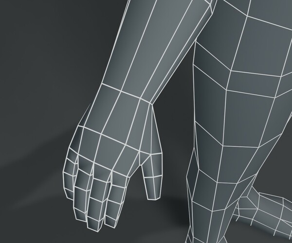 ArtStation - Fat Body Base Mesh 3D Model Family Pack 1000 Polygons ...