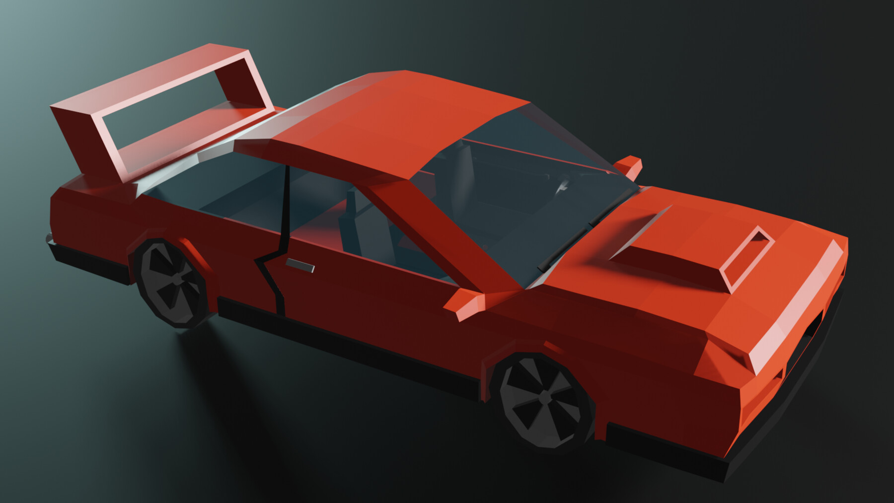 ArtStation - Low Poly Muscle Car | Resources