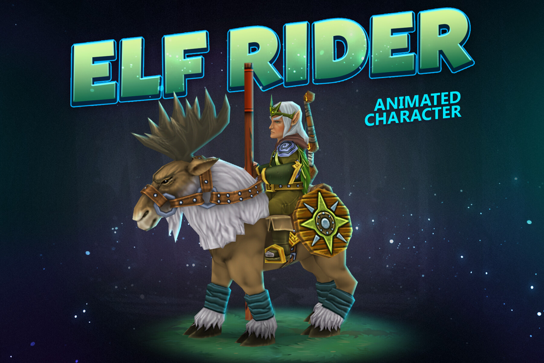 ArtStation - Elf rider animated character | Game Assets