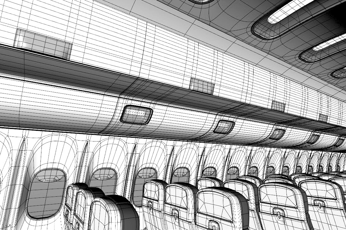 ArtStation - Airplane interior | Resources