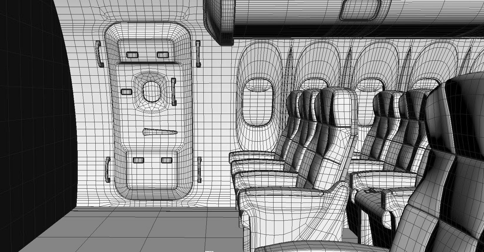 ArtStation - Airplane interior | Resources