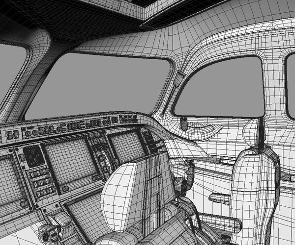 ArtStation - Airplane interior | Resources