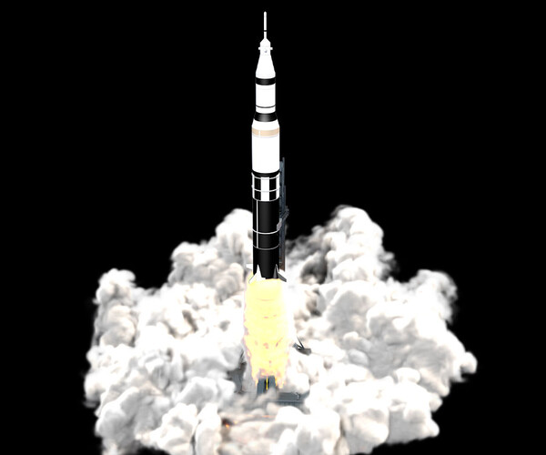 ArtStation - Rocket Launch Animated 3D model | Resources