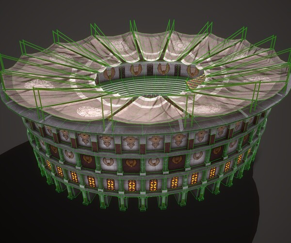 ArtStation - Colosseum Low Poly 02 | Game Assets