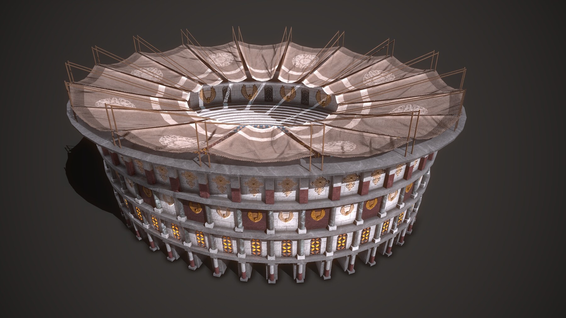 ArtStation - Colosseum Low Poly 02 | Game Assets