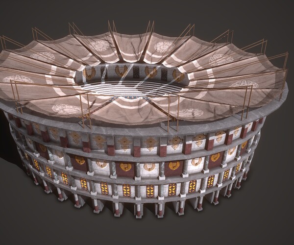 ArtStation - Colosseum Low Poly 02 | Game Assets