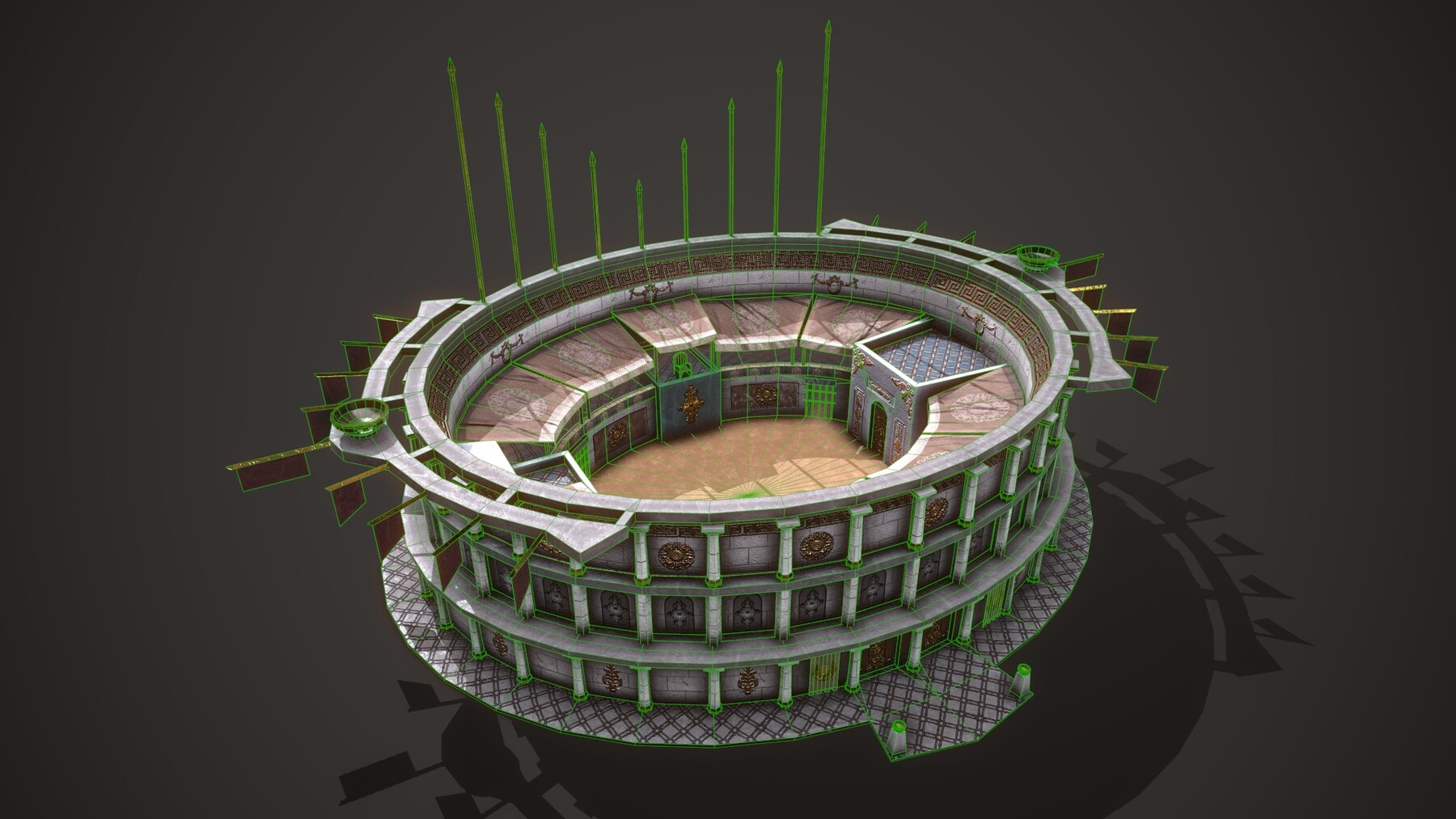 ArtStation - Colosseum Low poly 02 | Game Assets