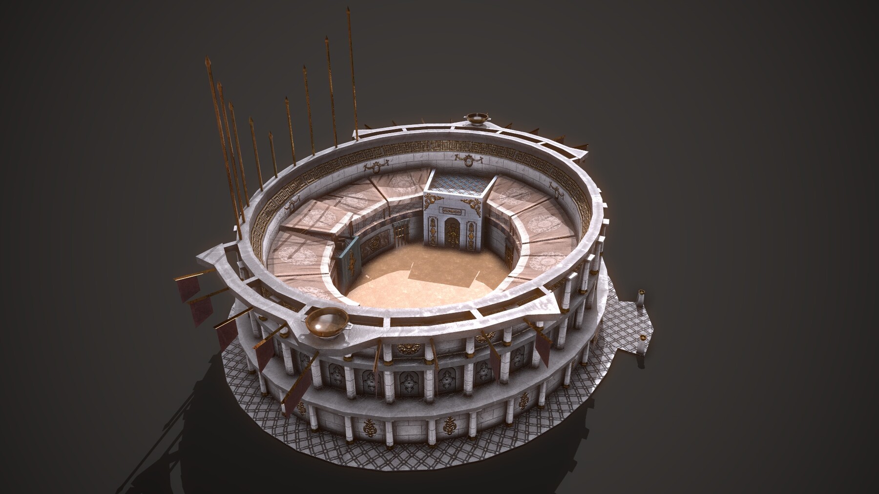 ArtStation - Colosseum Low poly 02 | Game Assets