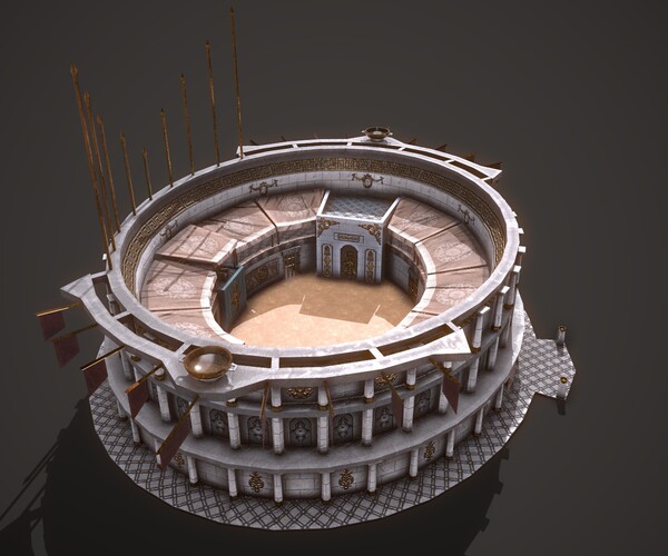 ArtStation - Colosseum Low poly 02 | Game Assets