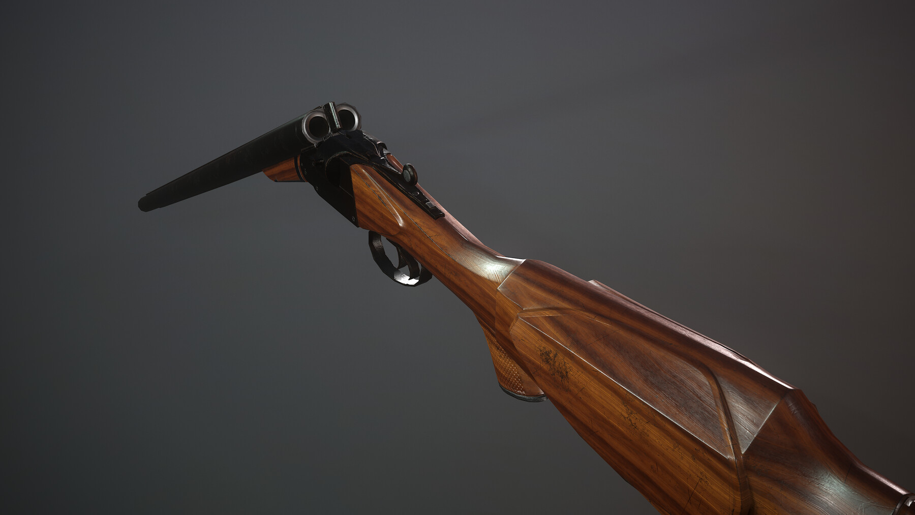 ArtStation - Double-barrel shotgun IZH-54 Low poly game model | Game Assets